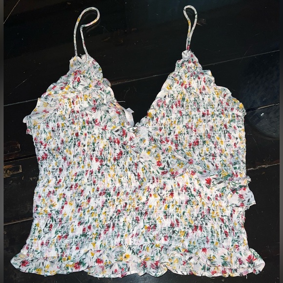 Olivaceous | Tops | Ruby Jenna Red Yellow Green Floral Tank Top W ...